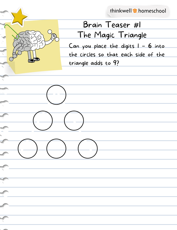 Free Math Puzzles Thinkwell Homeschool